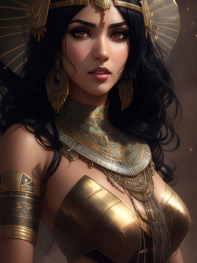 Egyptian Princess Cosplay Black Hair Dark Makeu 1 By Arrojado On Deviantart