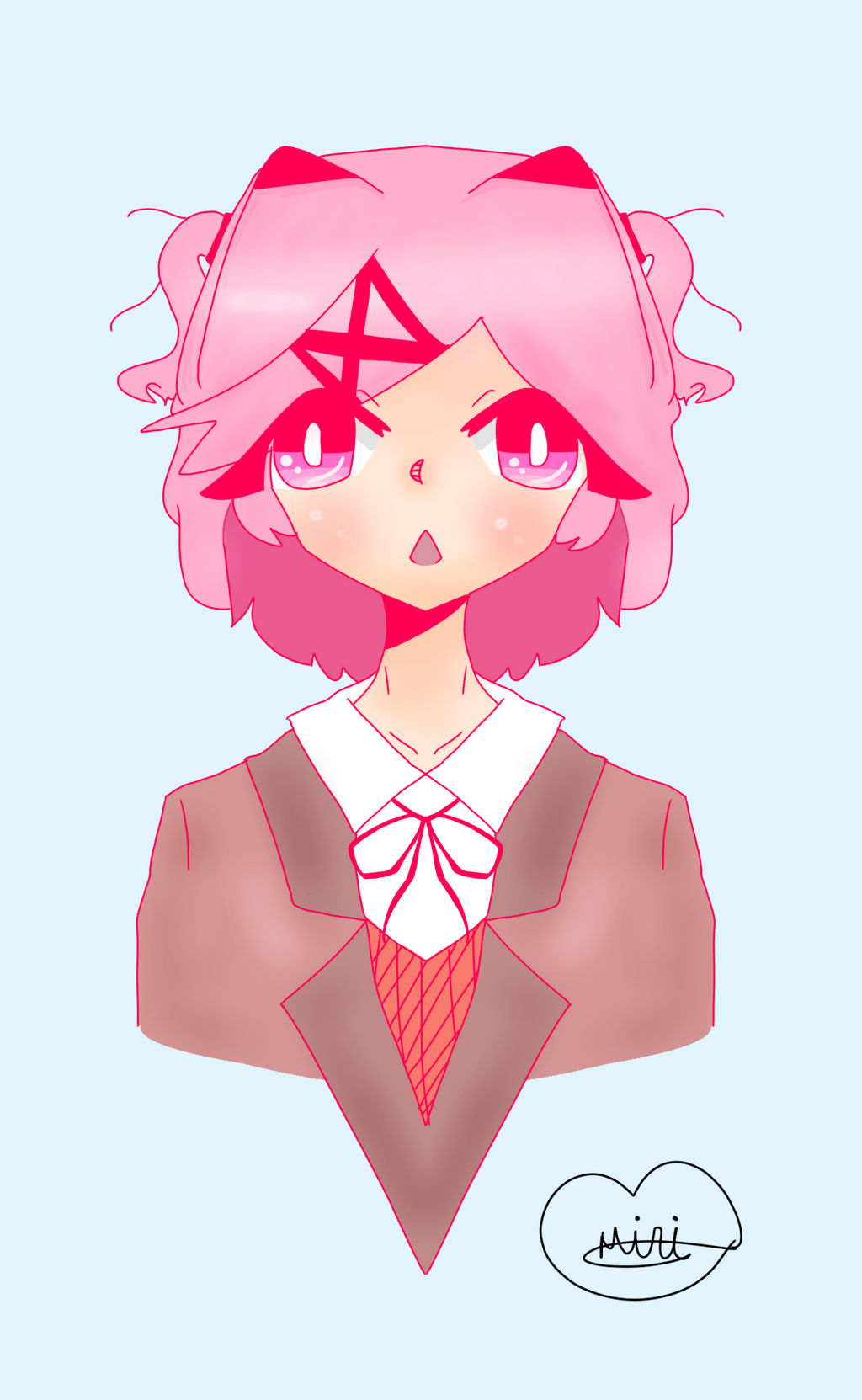 Natsuki Ddlc By Minikoruki On Deviantart