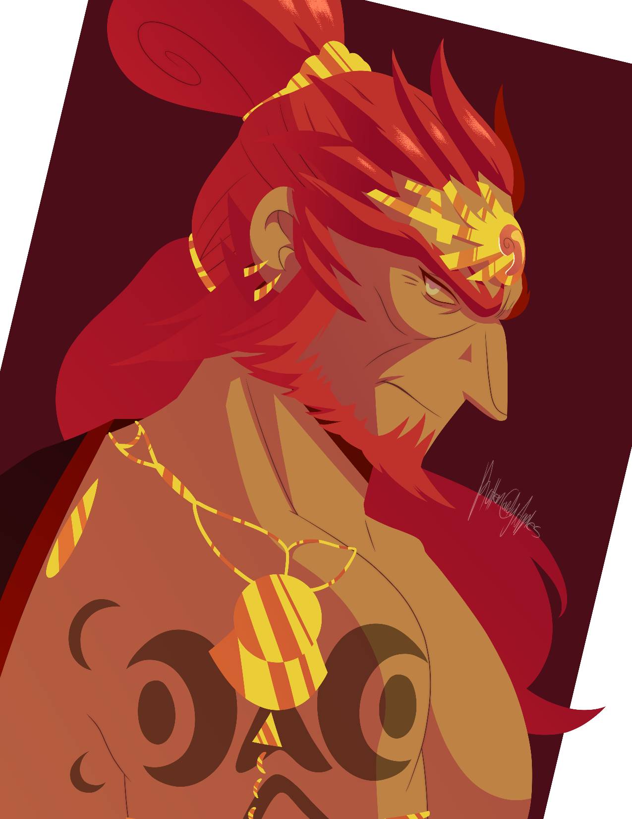 Totk Ganondorf Portrait By Rottencandyapples On Deviantart