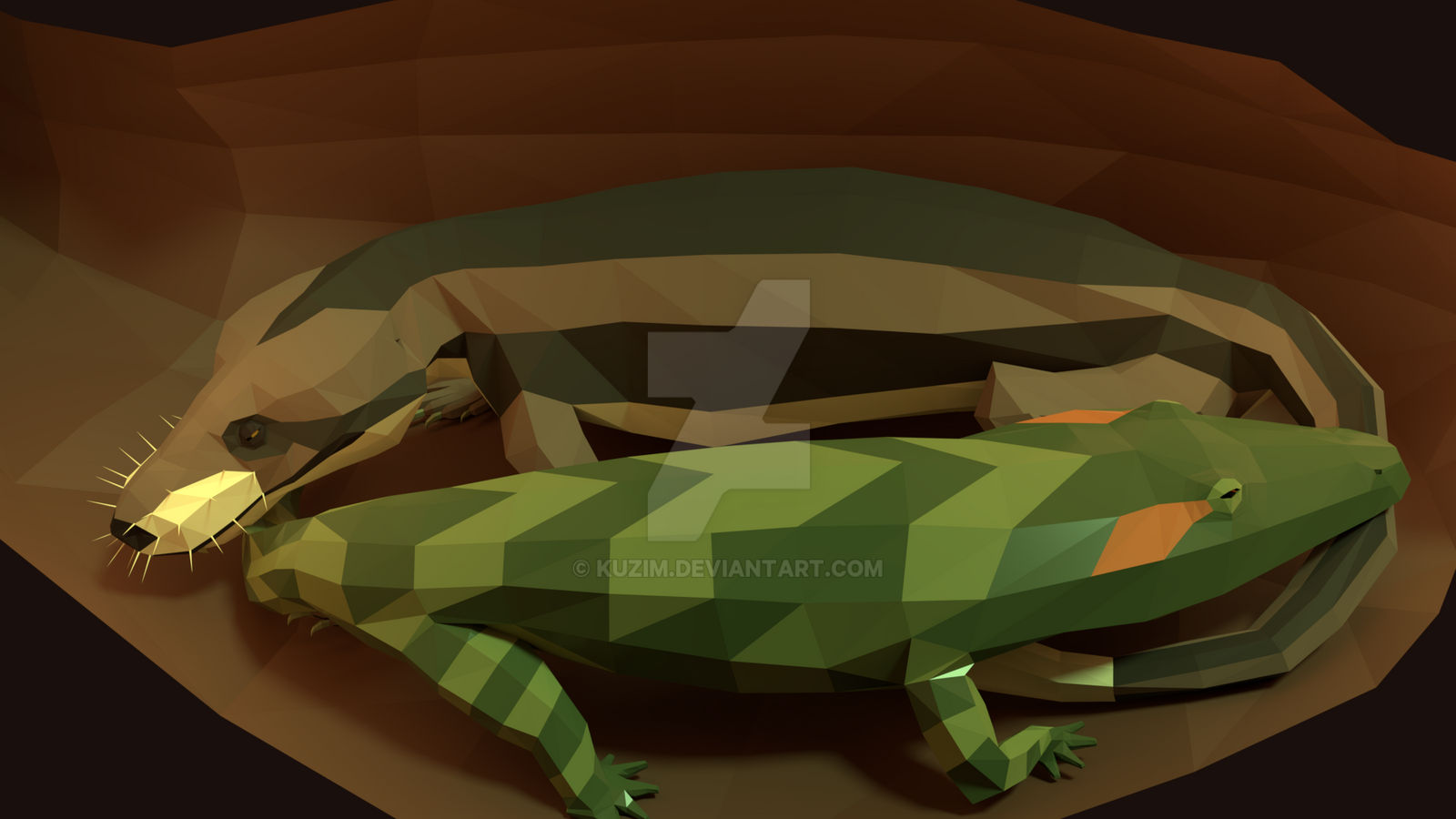Cuddle Buddies An Early Triassic Scene By Kuzim On Deviantart
