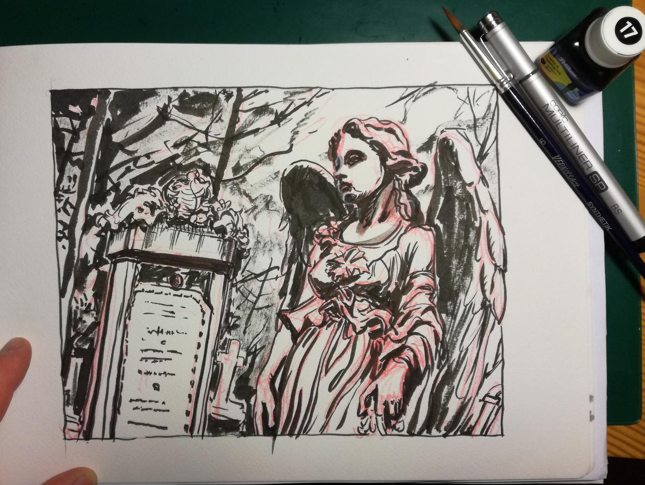 Ink sketch, waiting for watercolour/acrylic by england32 on DeviantArt Ink sketch, waiting for watercolour/acrylic by england32 on DeviantArt