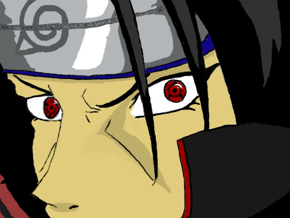 Itachi - Sharingan - Colour by Apollo324 on DeviantArt