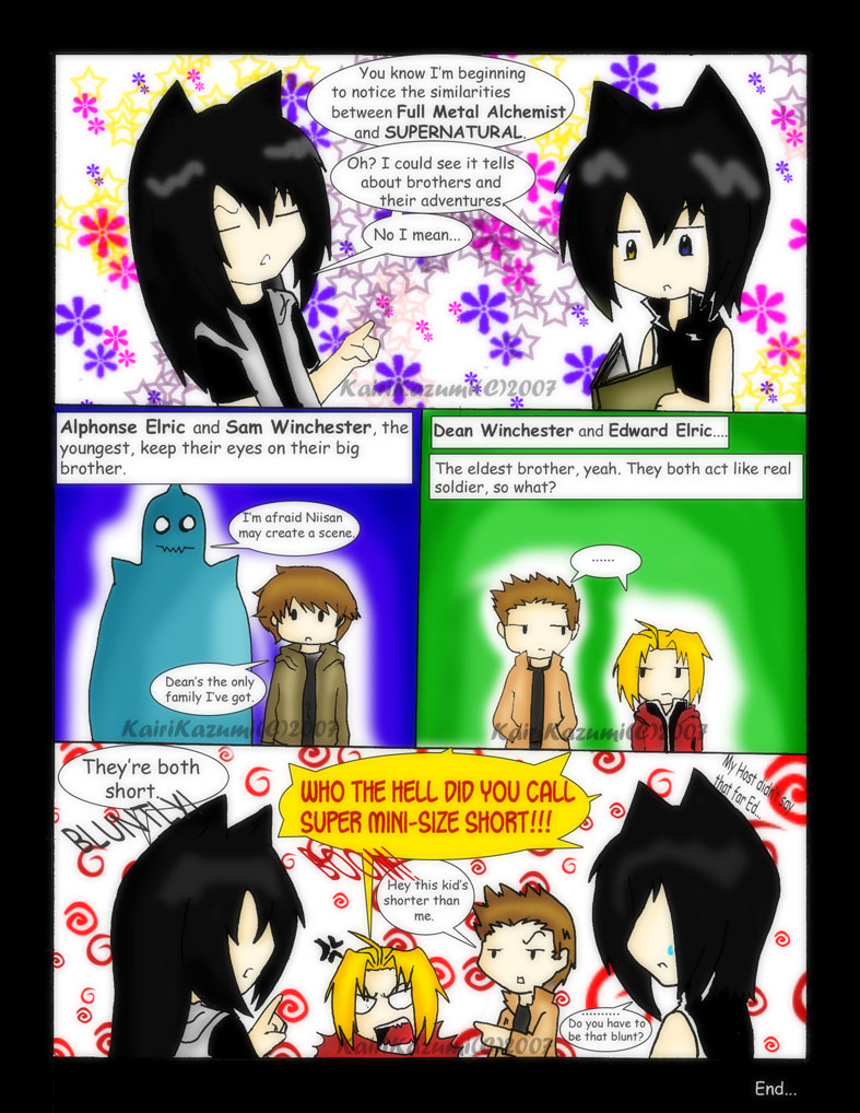::FMA and SUPERNATURAL:: by KairiKazumi on DeviantArt