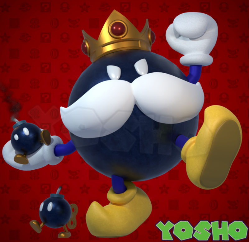 King Bob Omb Bob Ombs By Yosho Da On Deviantart