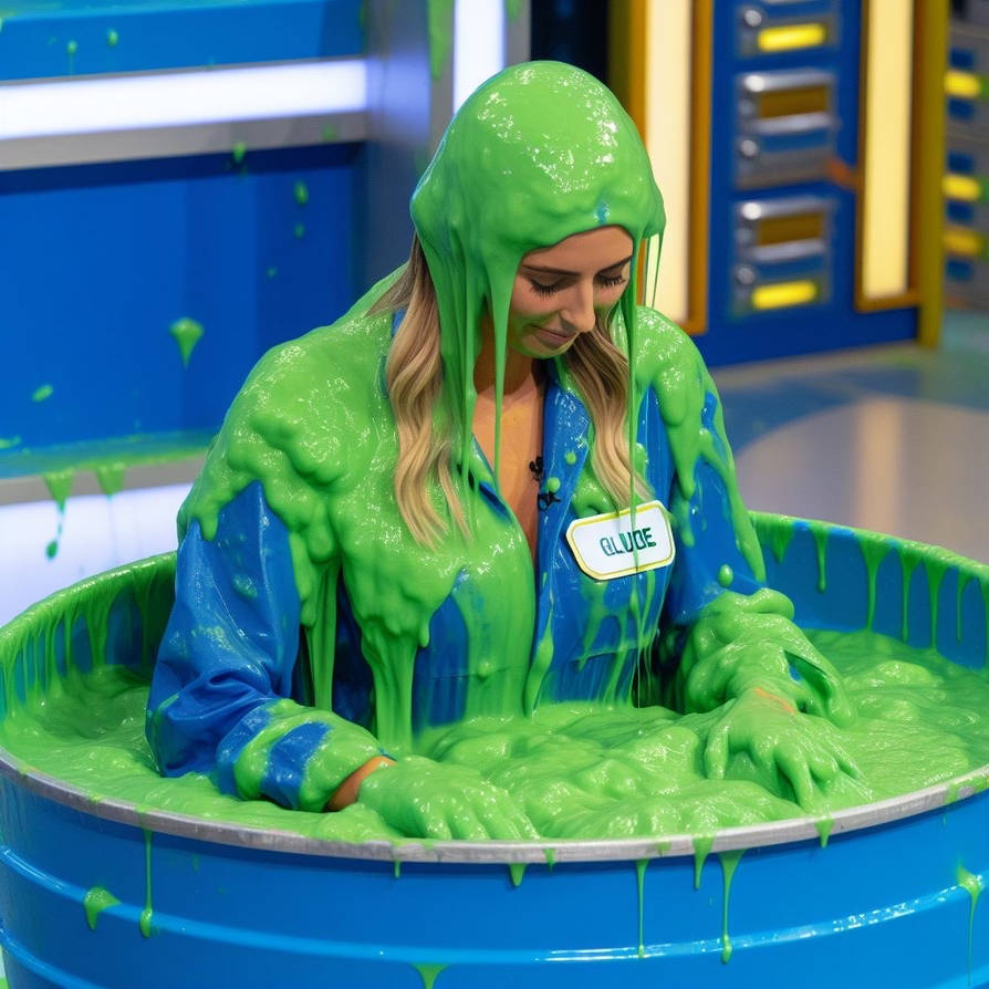 Cute Blond Gets Slimed By Messysexy On Deviantart