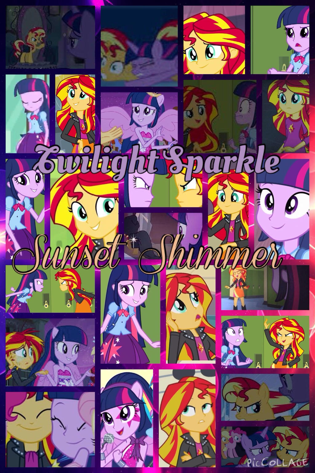Twilight Sparkle And Sunset Shimmer By Princessemerald7 On Deviantart