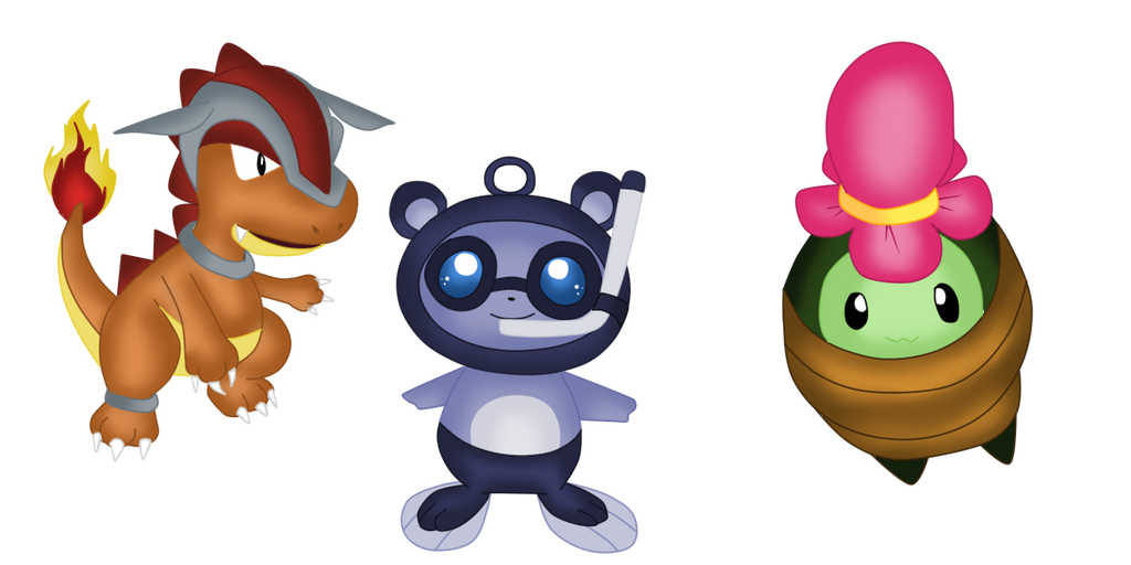 Contest entry Fakemon starters by twinlightownz on DeviantArt Contest entry Fakemon starters by twinlightownz on DeviantArt