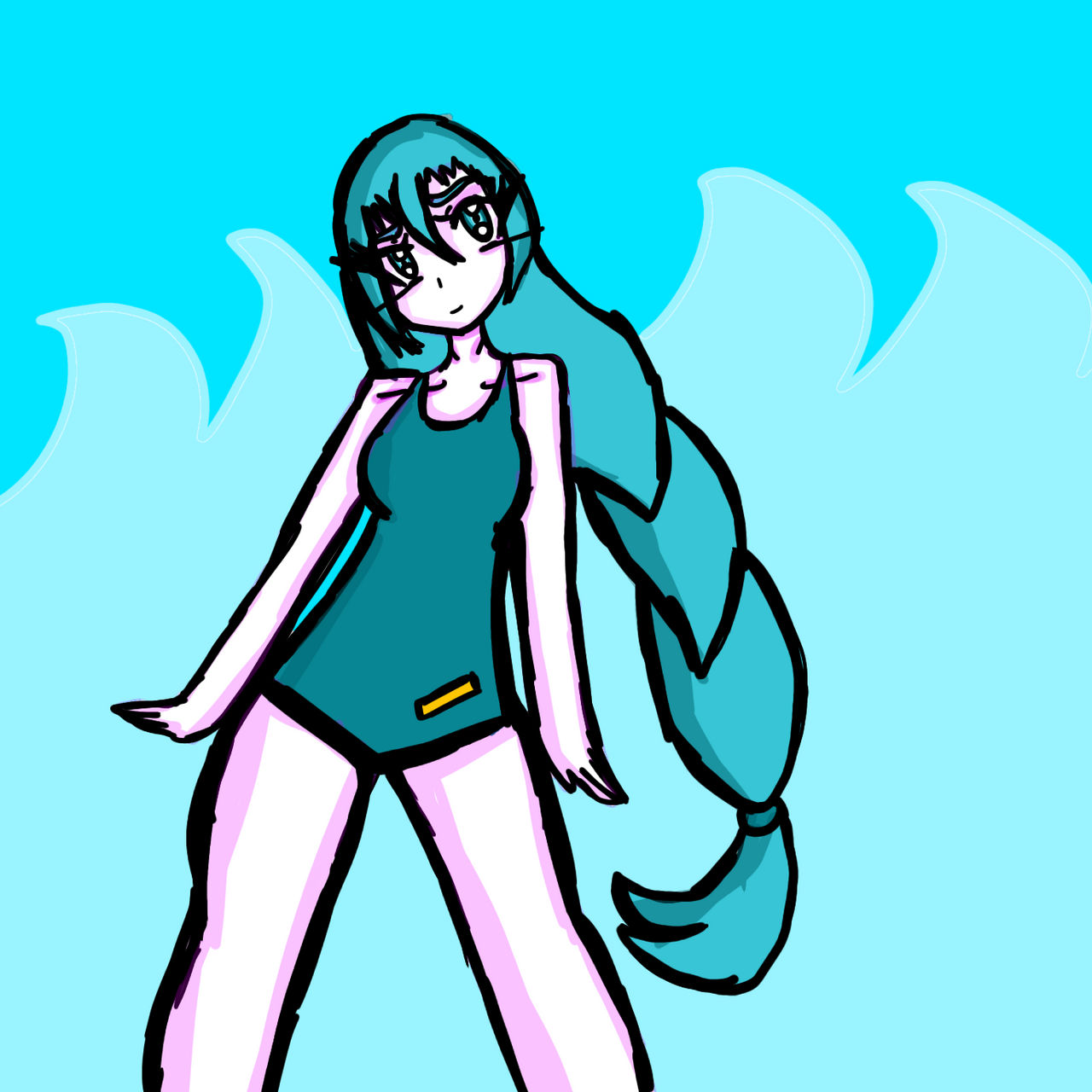 Hatsune Miku Swimsuit Module Fanart By Falloutmiku1028 On Deviantart