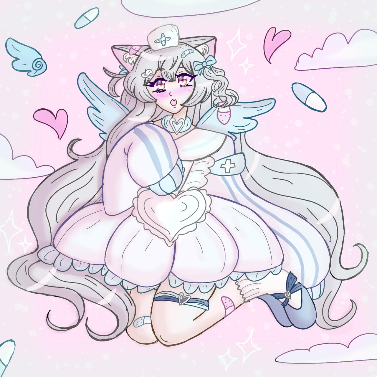Angel Neko Nurse Dtiys Entry By Falloutmiku1028 On Deviantart