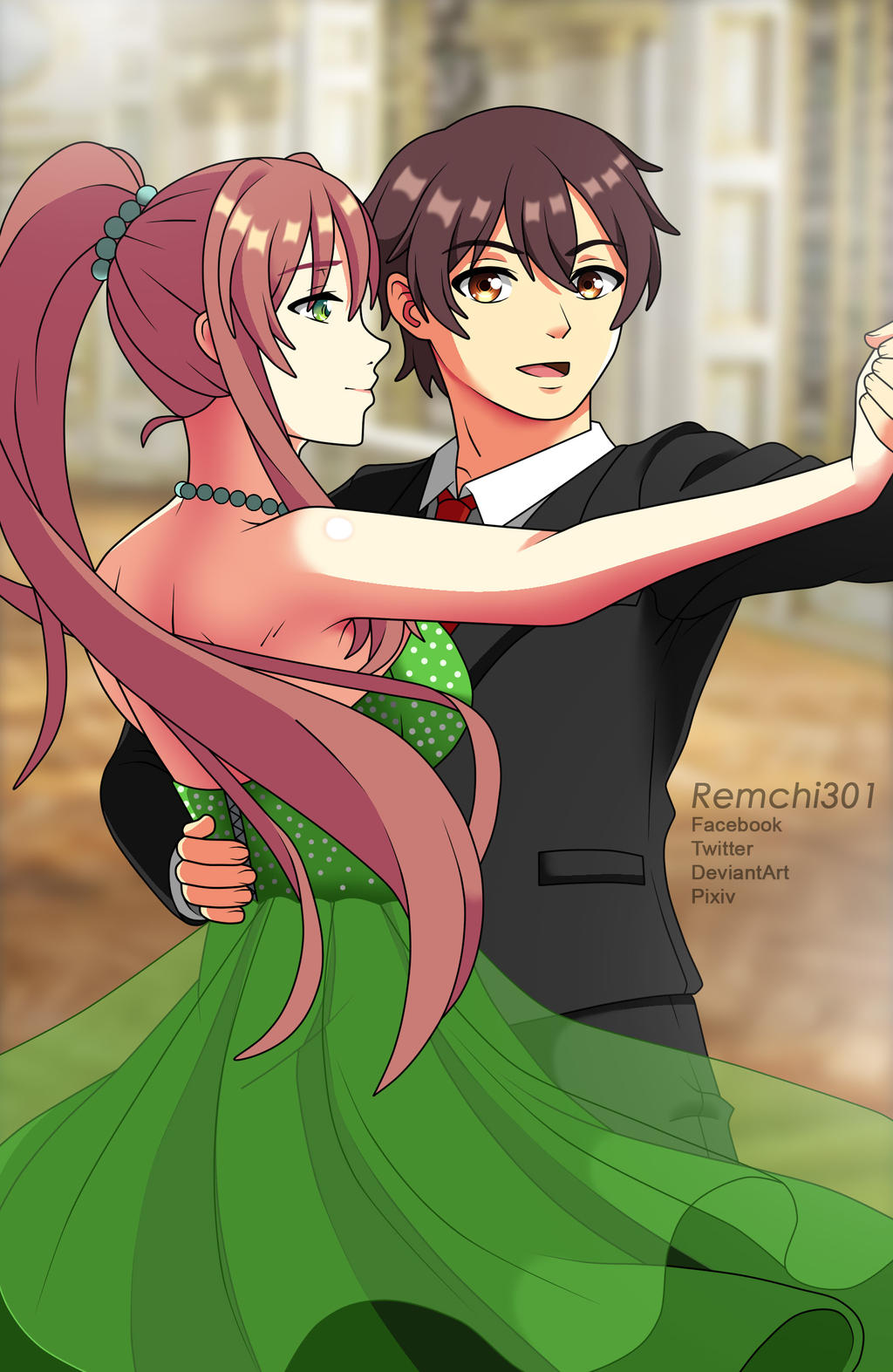 Monika X Mc On Just Monika Ddlc Deviantart