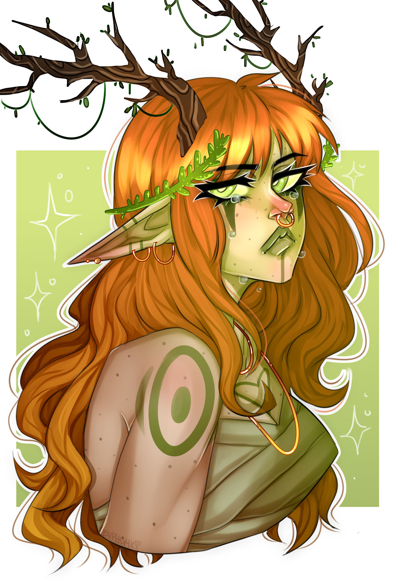 Forest Nymph Headshot By Bvph0mx7 On Deviantart