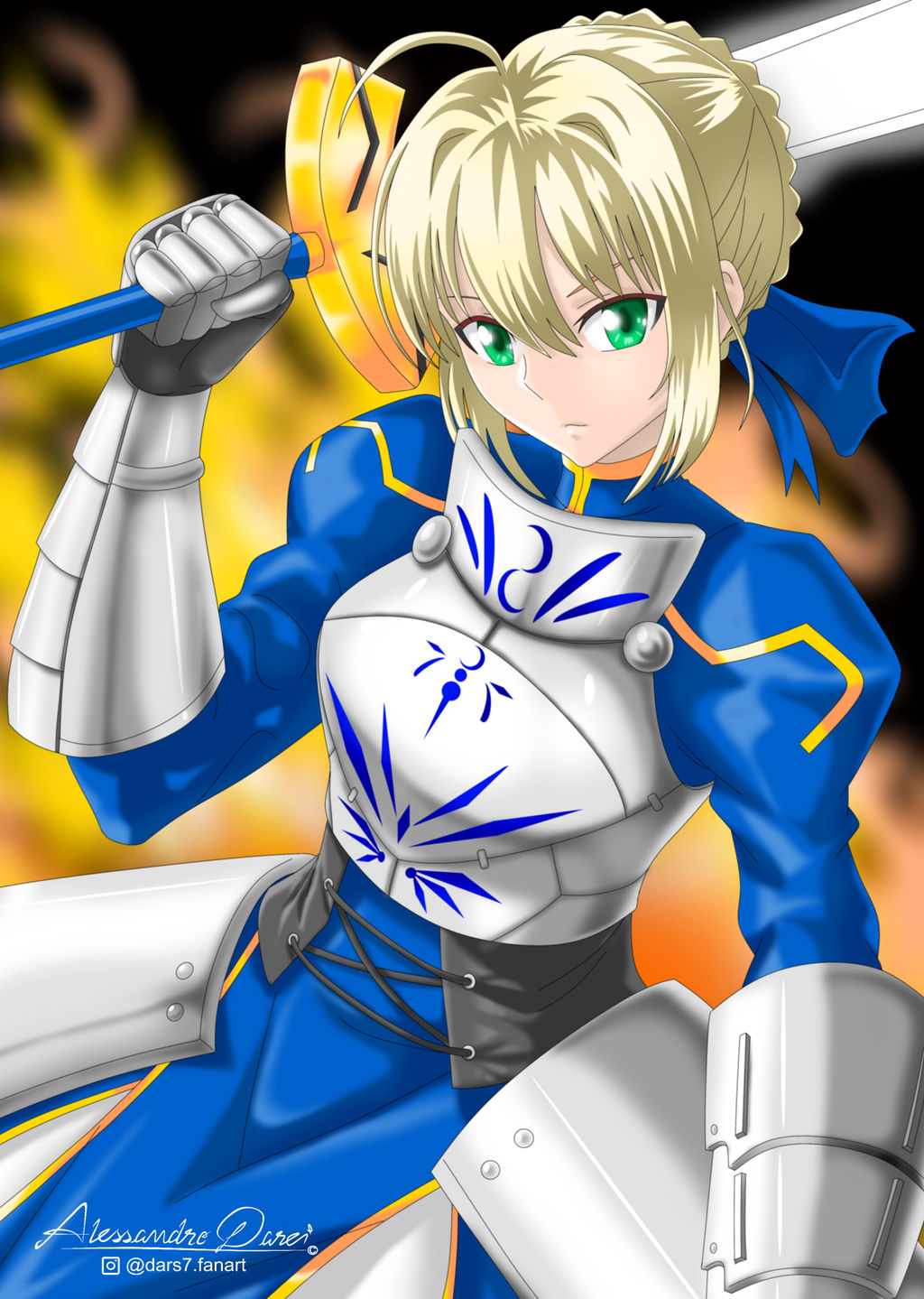 Artoria Pendragon Saber By Dars7 On Deviantart