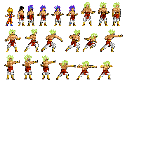 Broly sprite sheet by razer259 on DeviantArt