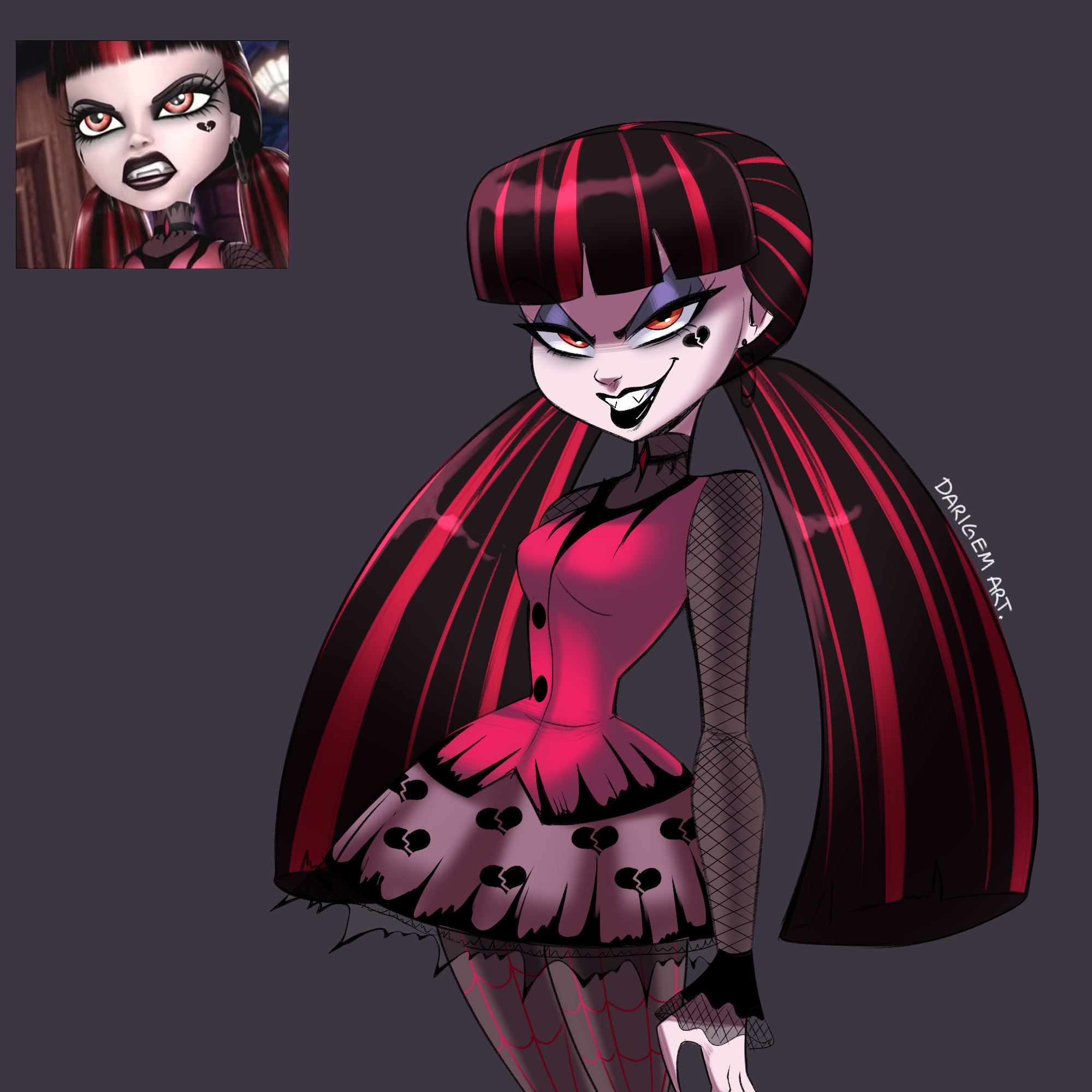 Draculaura Shadow By Darigem Art On Deviantart