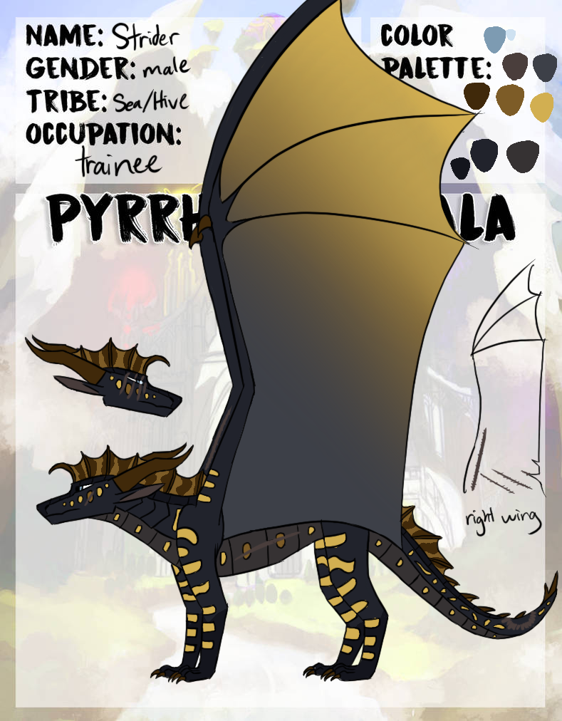Pyrrhia Pantala Au Strider By Wolvesica On Deviantart