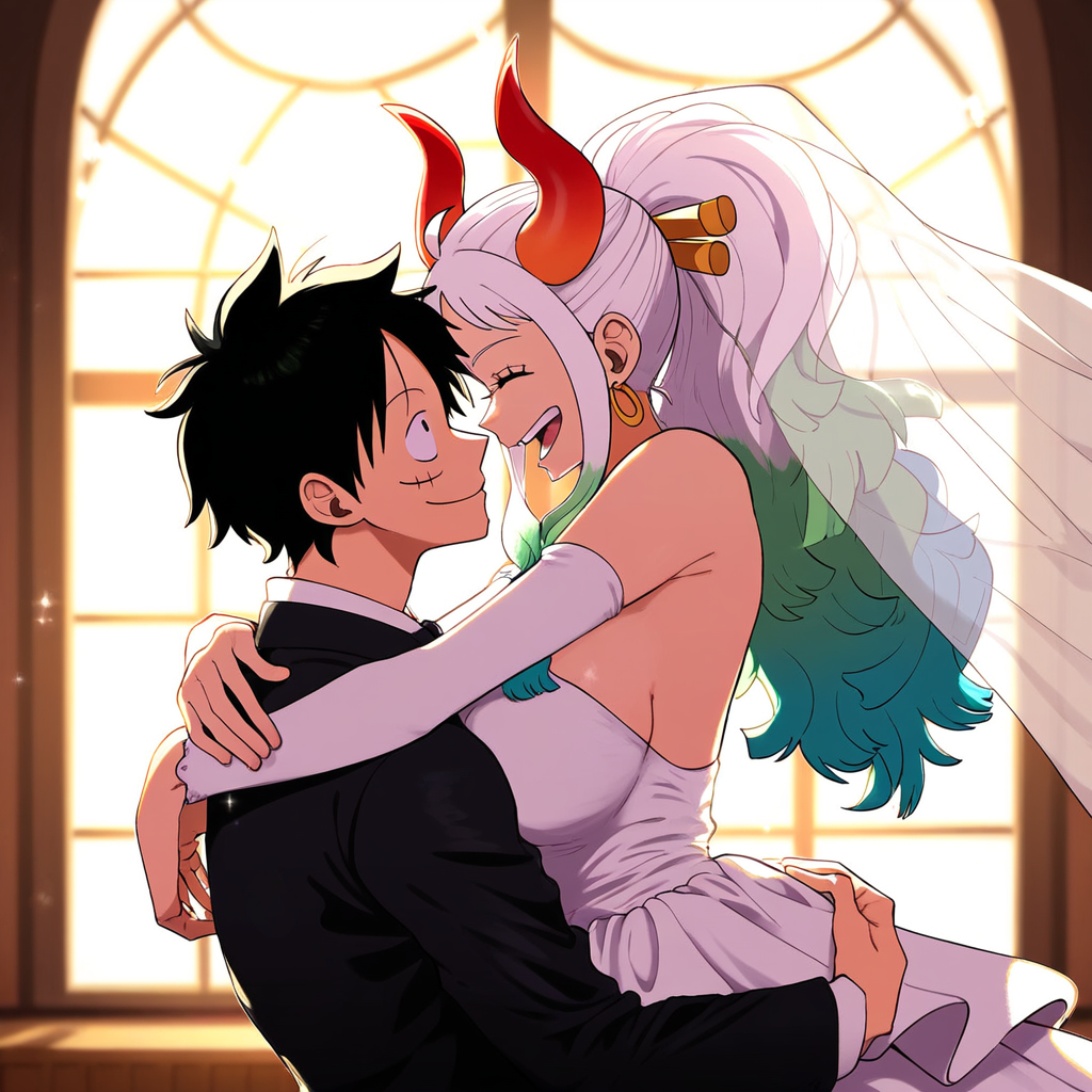 Yamato X Luffy Wedding Day By Poniemans123 On Deviantart