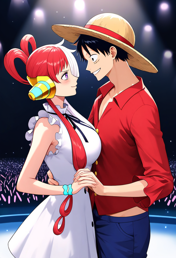 Luffy X Uta By Poniemans123 On Deviantart