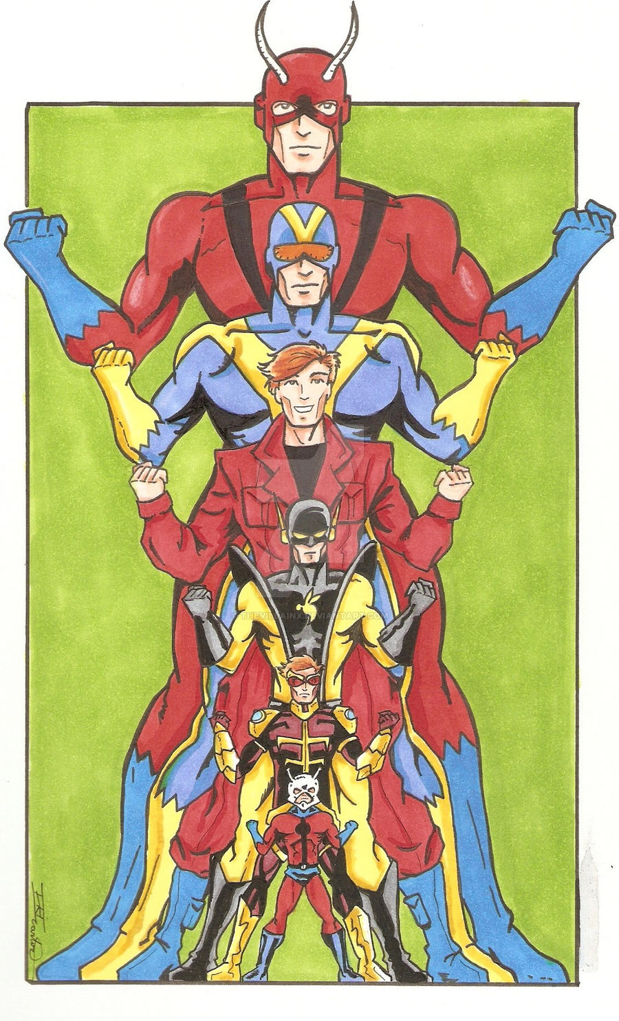 The Many Faces Of Hank Pym By Thevillainx On Deviantart