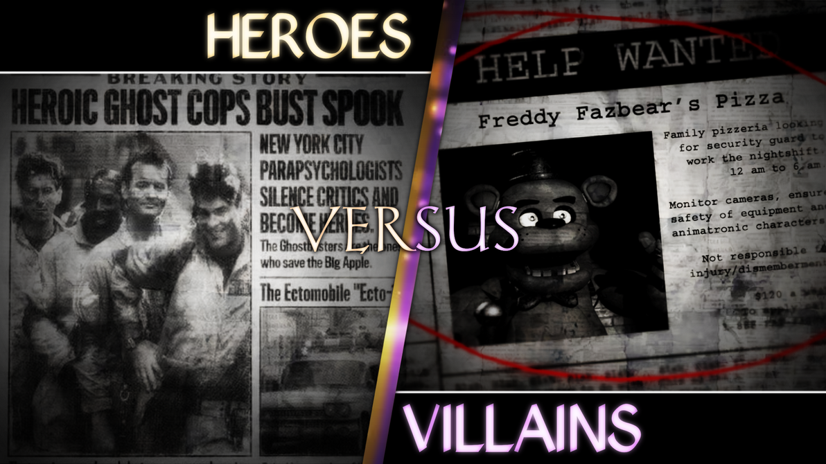 The Ghostbusters Vs The Animatronics |Good Vs Evil by PsychoVert on ... The Ghostbusters Vs The Animatronics |Good Vs Evil by PsychoVert on ...