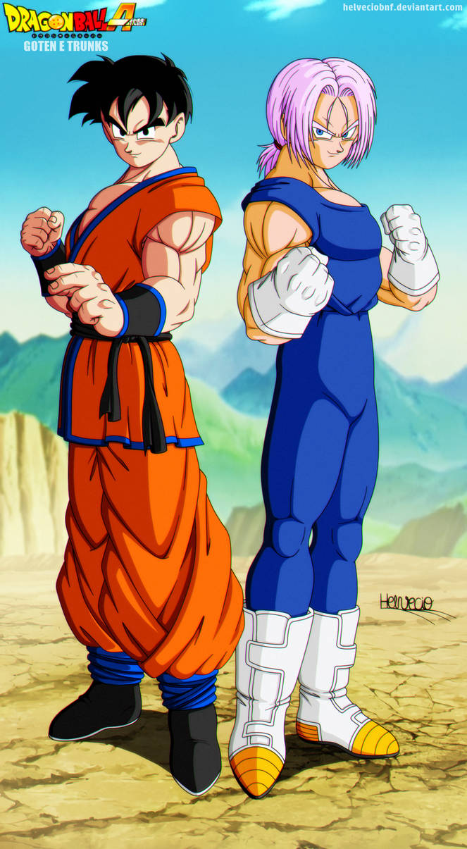 Goten E Trunks Dynamic Duo Dba By Helveciobnf On Deviantart