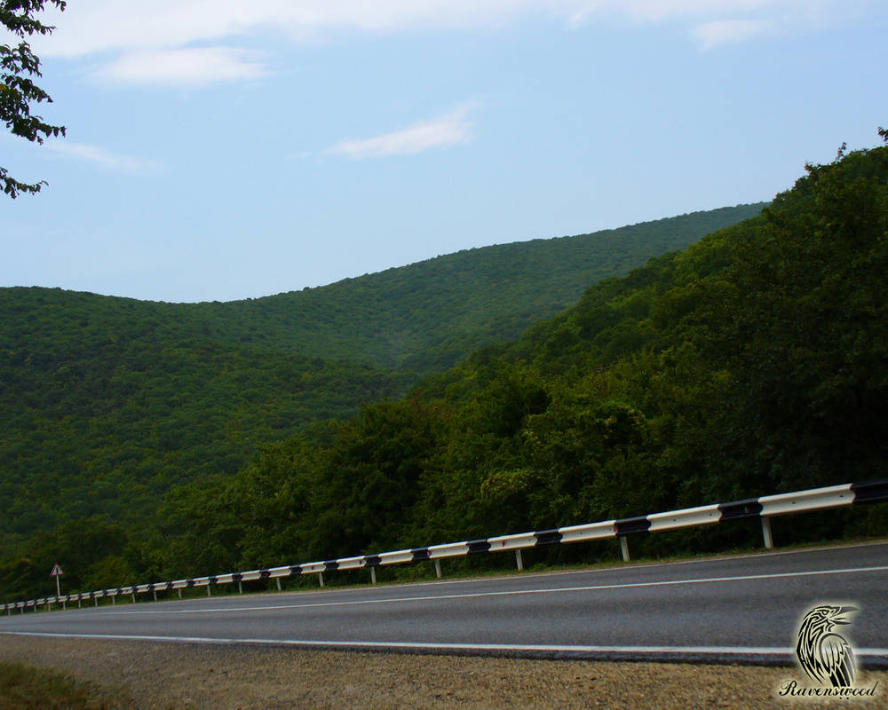 Wallpaper 'A Foreign Road' by ravenswood-art on DeviantArt