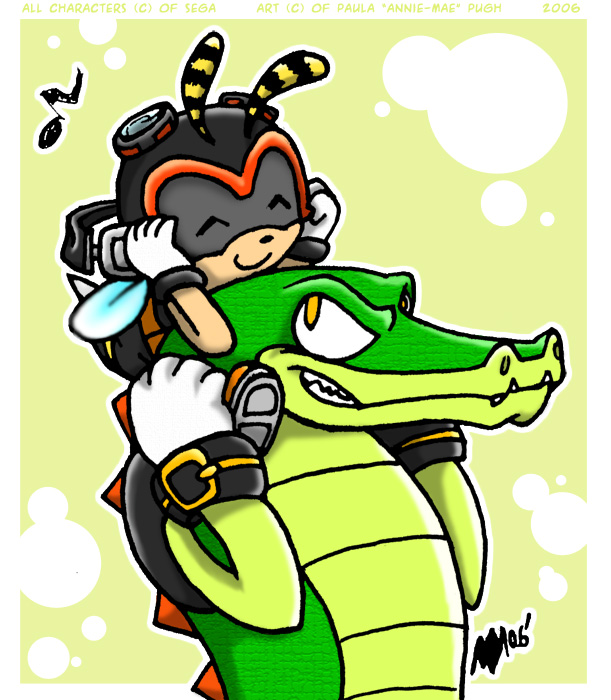 Charmy and Vector by anniemae04 on DeviantArt