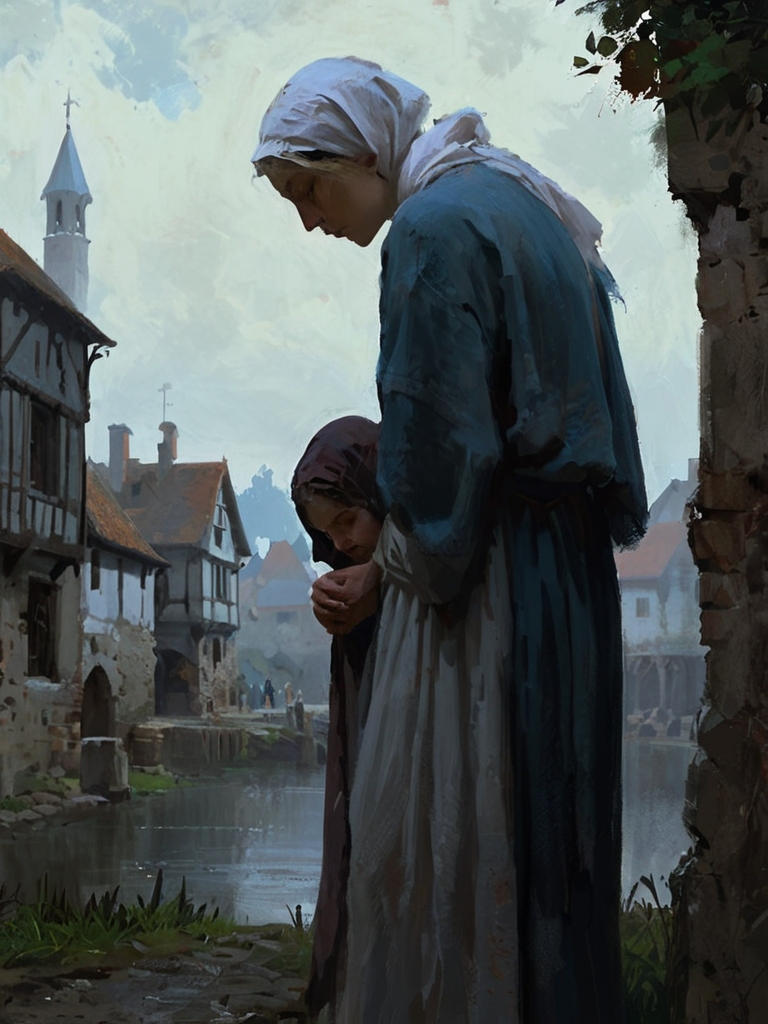 Medieval mother and child by WiorkaEG on DeviantArt Medieval mother and child by WiorkaEG on DeviantArt