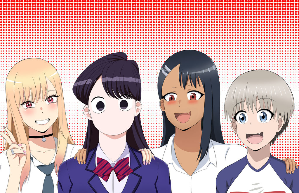 Marin Komi Nagatoro And Uzaki By Shonen Suspense On Deviantart