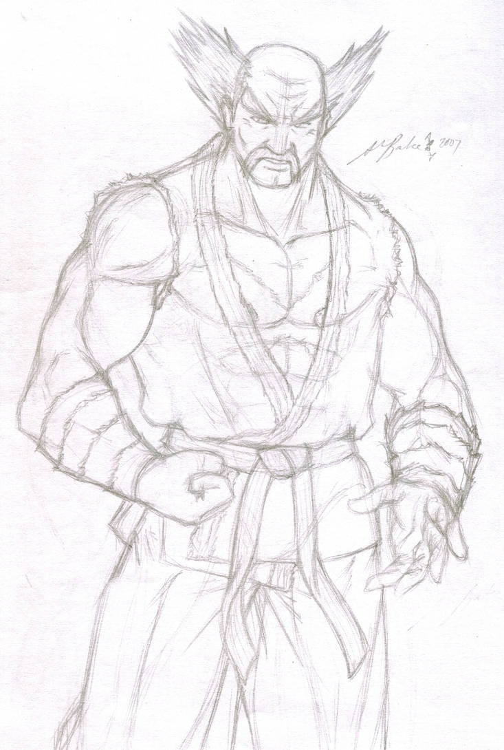Rough Sketch Heihachi Mishima By Thealvintaker On Deviantart