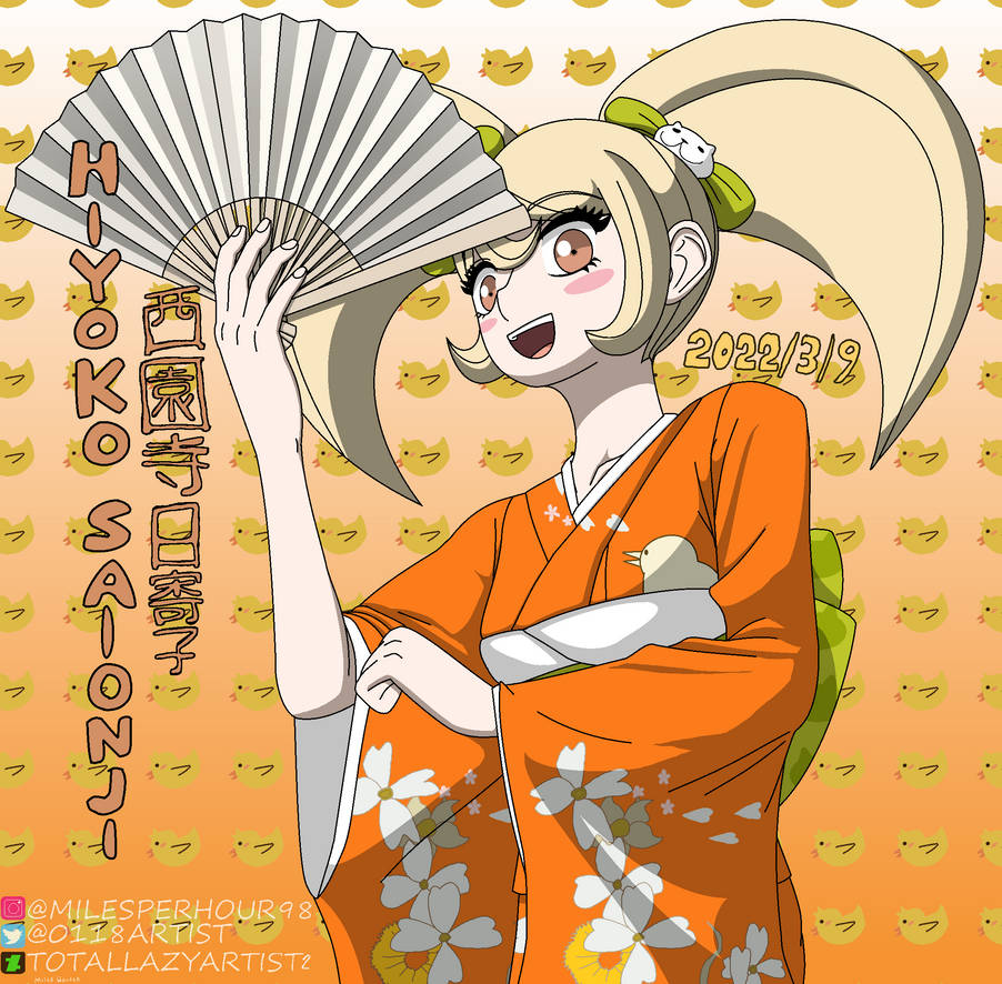 Four Different Versions Of The Hiyoko Saionji Art By The0118 On Deviantart
