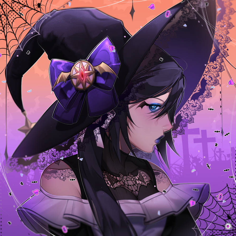 Genshin Impact Mona Megistus Halloween By Voxsis On Deviantart