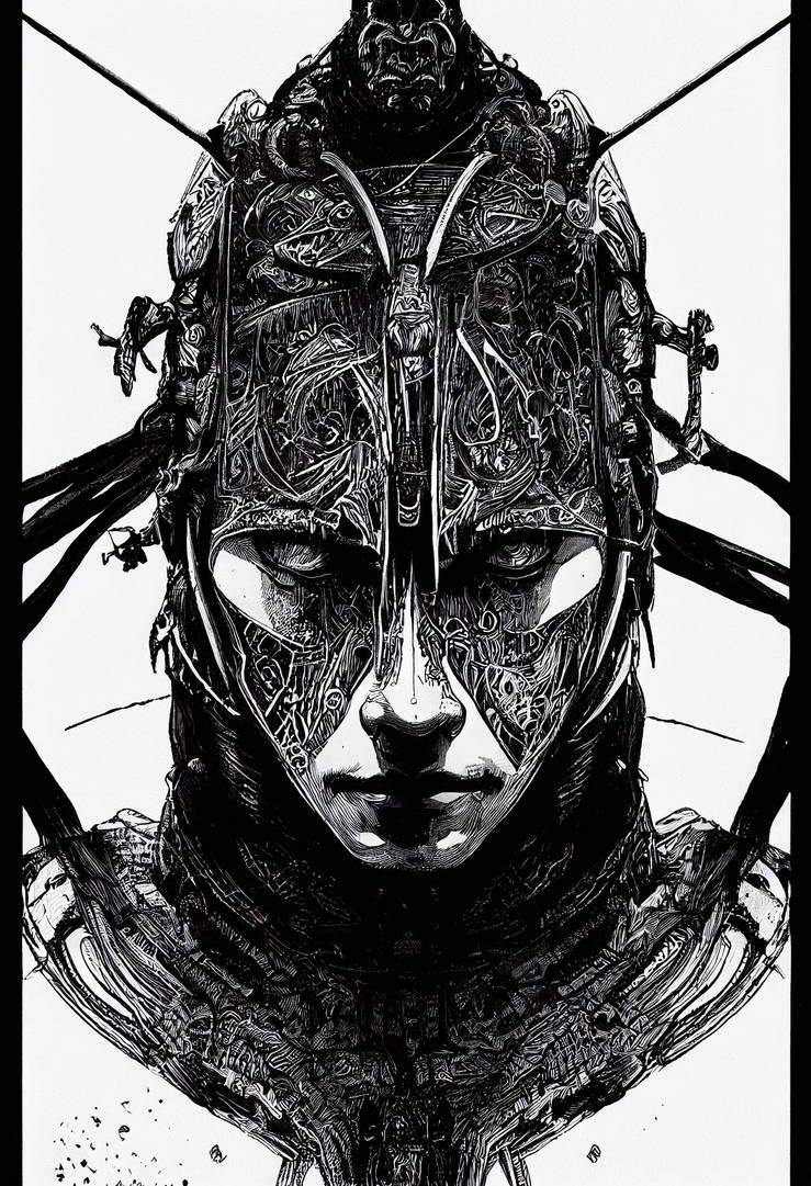 CFORS a warrior portrait ink and paper full detail by CFORS-2022 on ... CFORS a warrior portrait ink and paper full detail by CFORS-2022 on ...