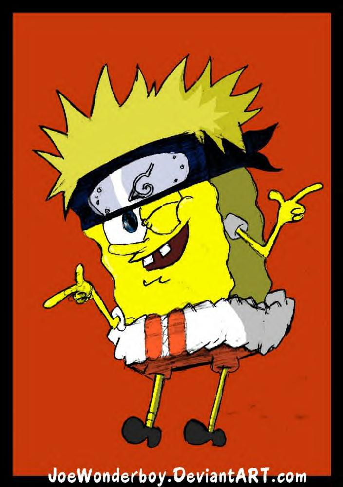 naruto spongebob colored by Naruto-Shinobi-Club on DeviantArt