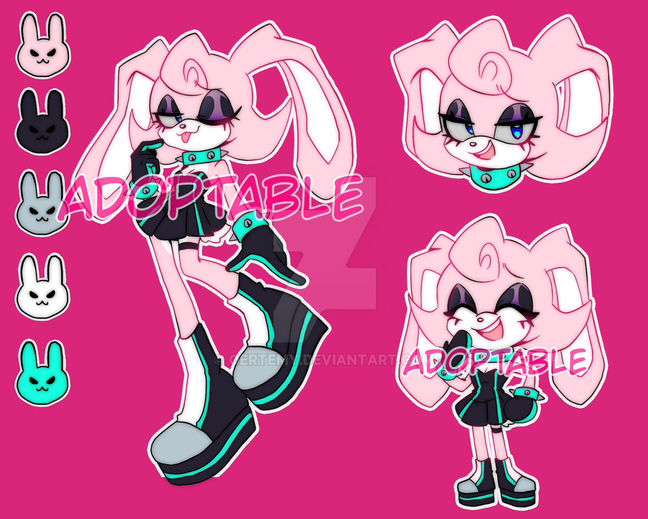 Pink Bunnysonic Adoptable Closed By Oertemy On Deviantart