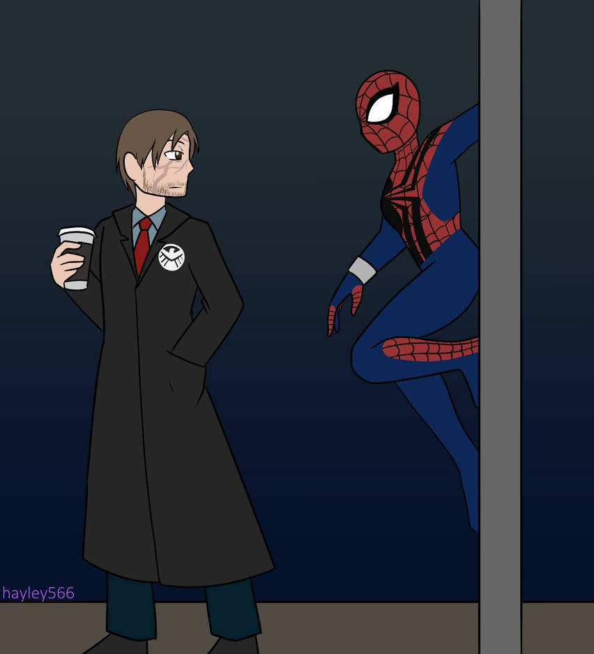 Kanie Parker Meeting Spidergirl By Hayley566 By Imaxwebber On Deviantart