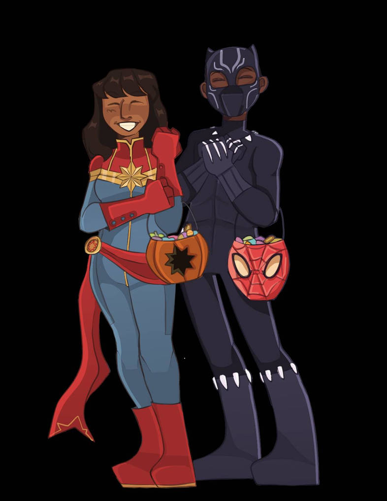 Kamala And Miles Halloween By Novacomics By Imaxwebber On Deviantart