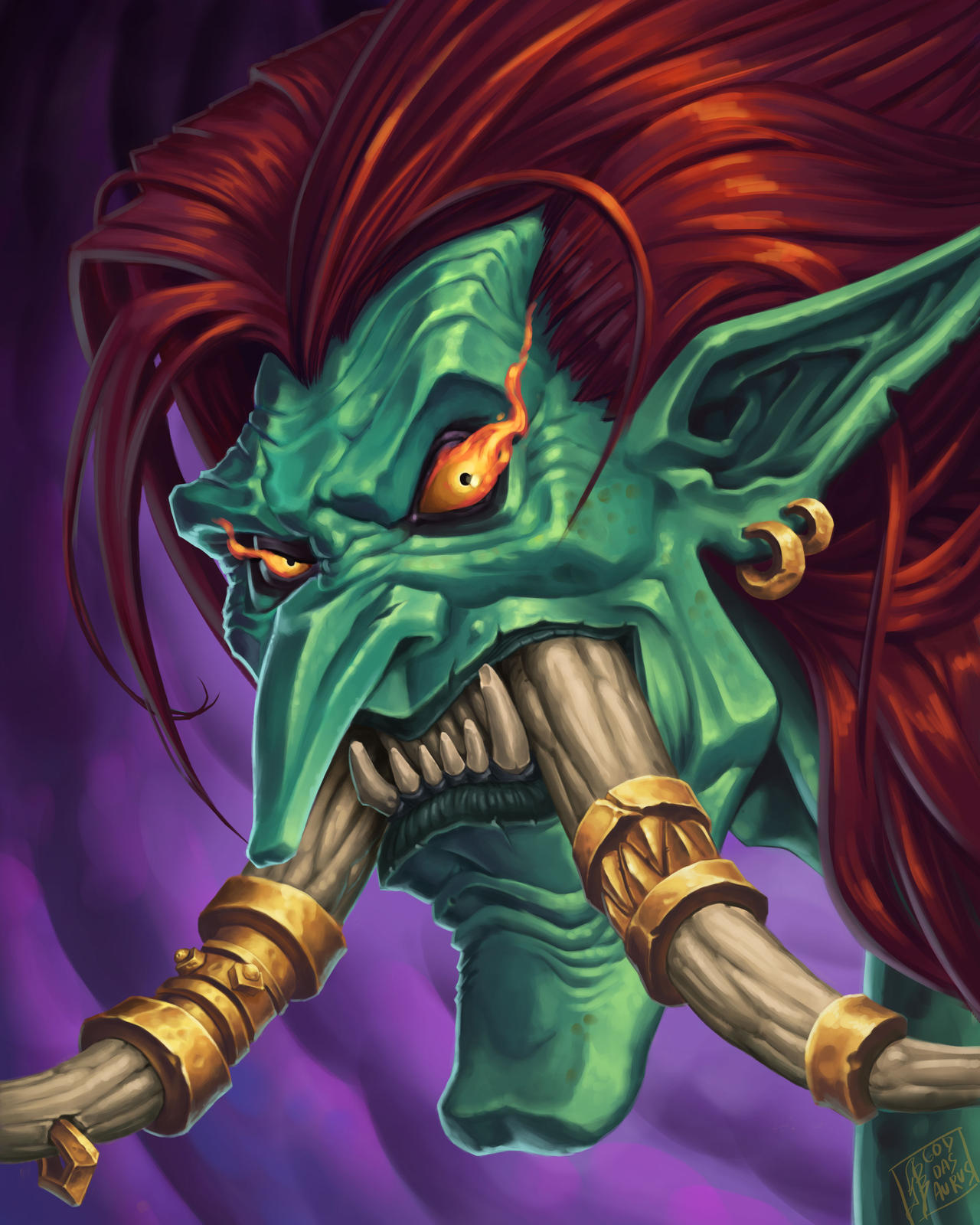 World Of Warcraft Troll Fanart By Goddasaurus On Deviantart