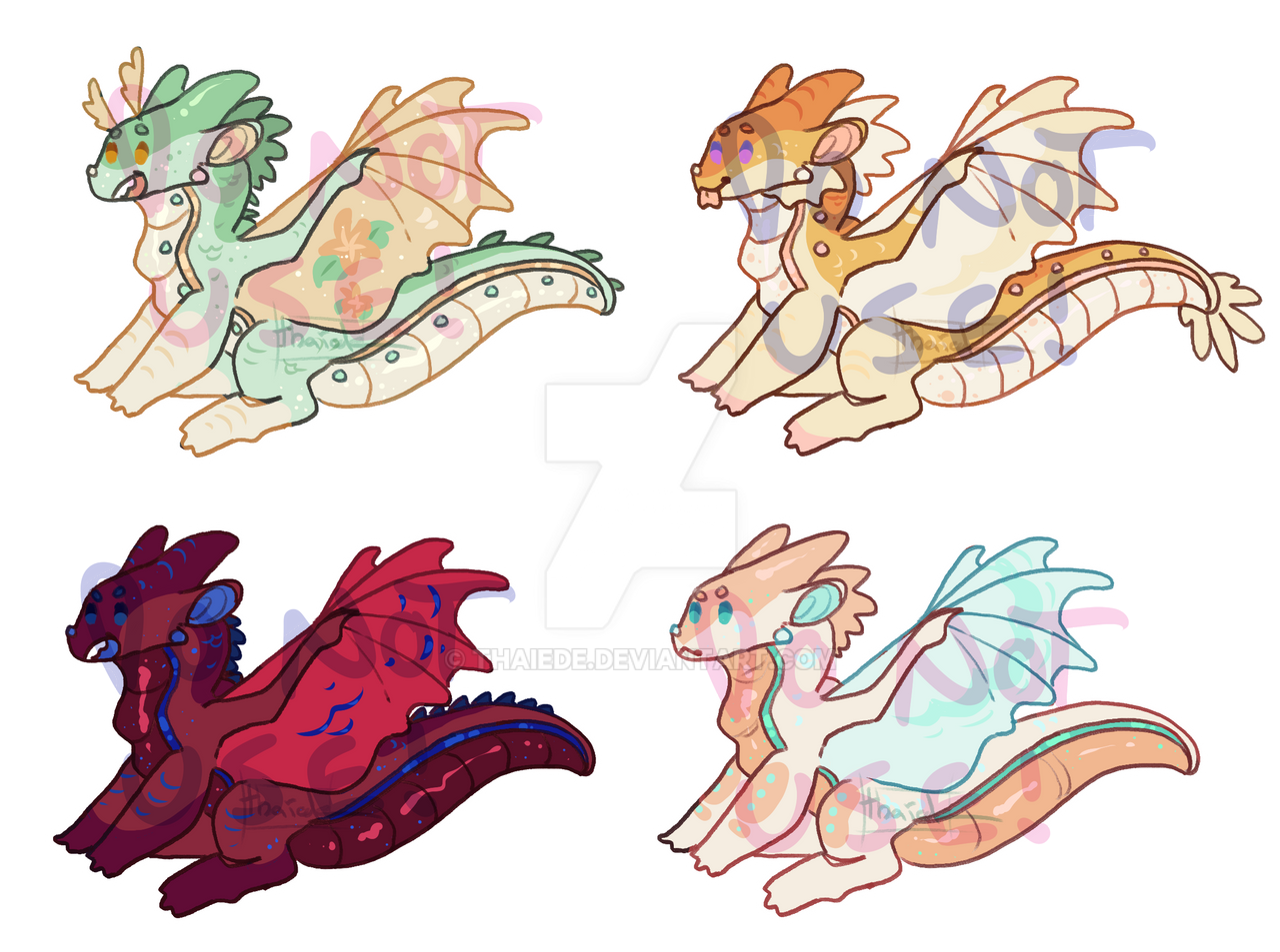 4 Chibi Hybrid Adopts 2 | CLOSED by thaiede on DeviantArt 4 Chibi Hybrid Adopts 2 | CLOSED by thaiede on DeviantArt