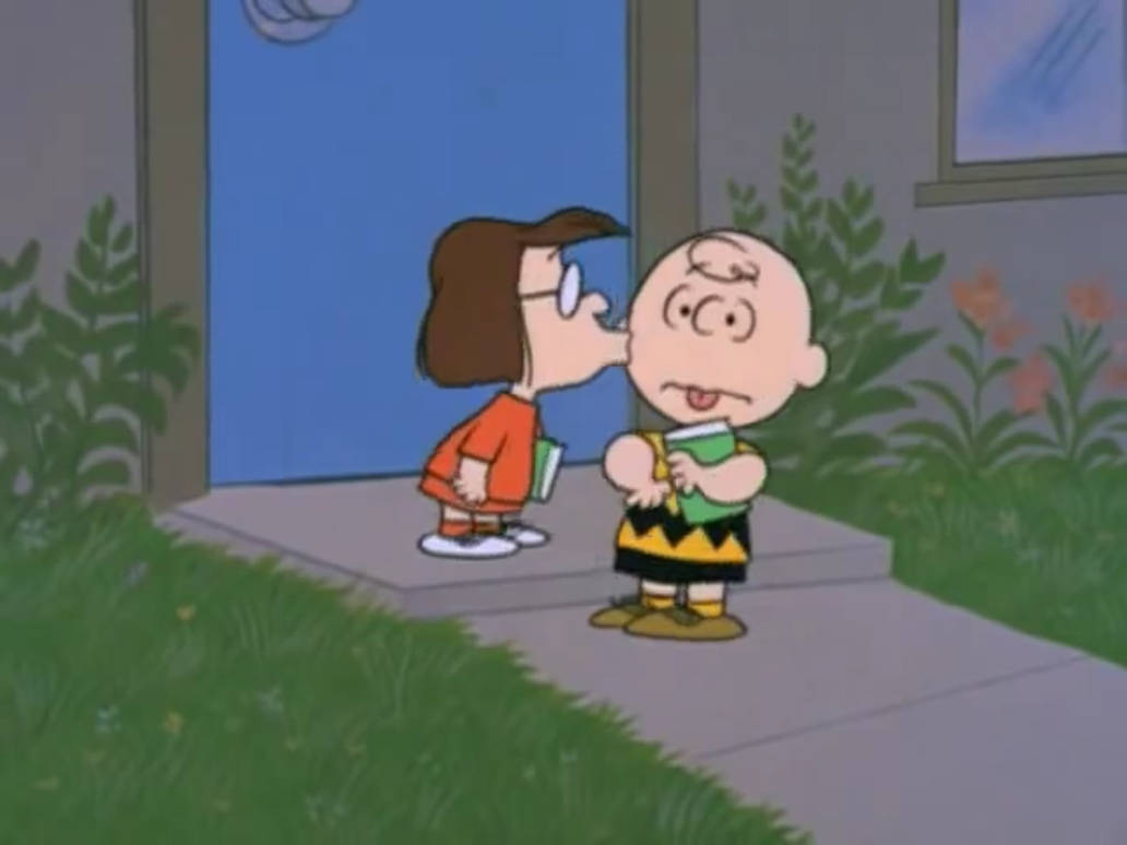 Marcie Kisses Charlie Brown By Tatsunokoisthebest On Deviantart