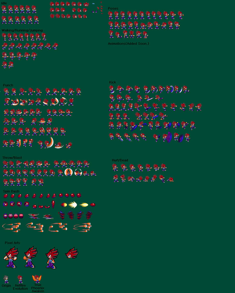 Helium The Pyro Sprite Sheet By Elementalvarious On Deviantart