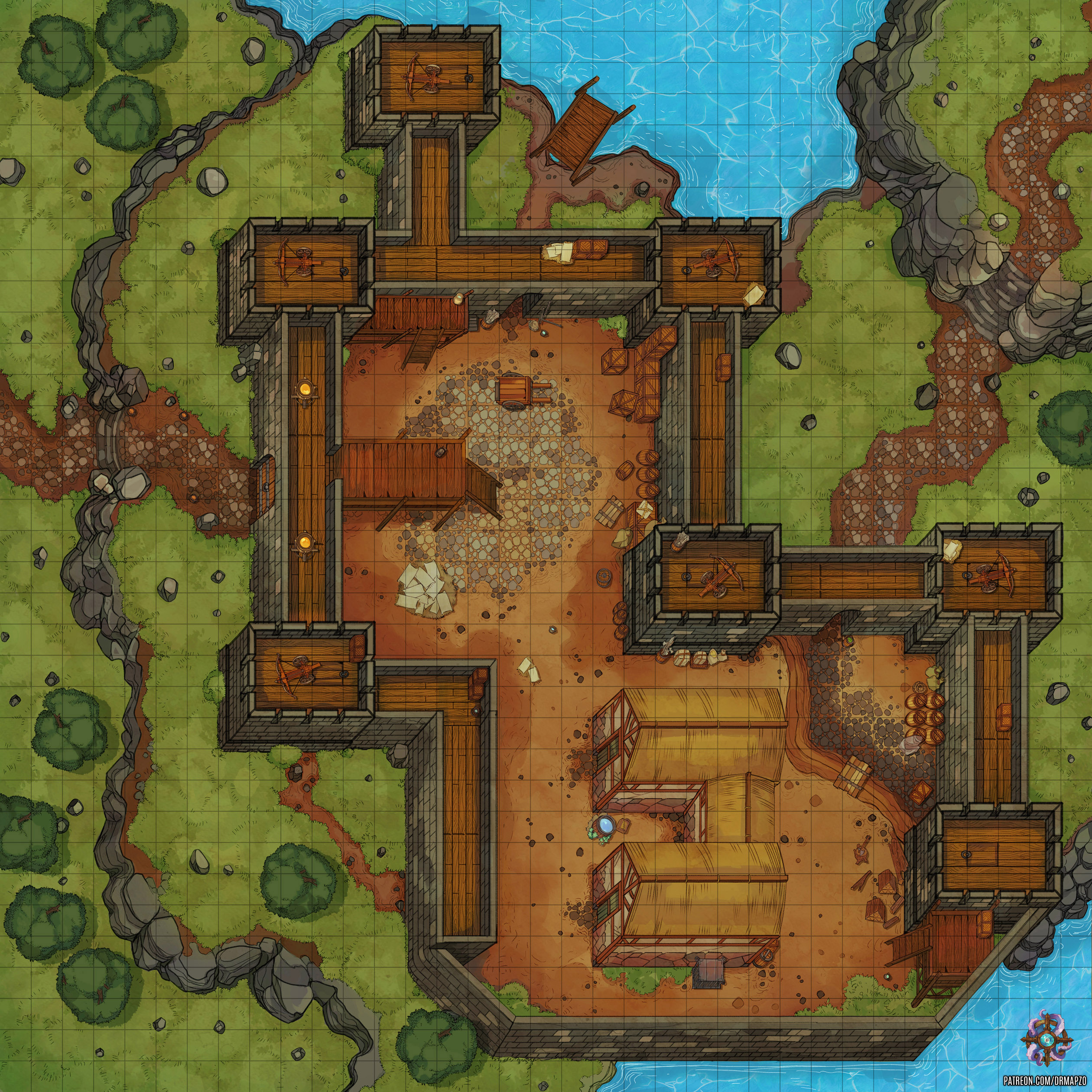 Fortress Forest Path Battle Map by Hassly on DeviantArt Fortress Forest Path Battle Map by Hassly on DeviantArt