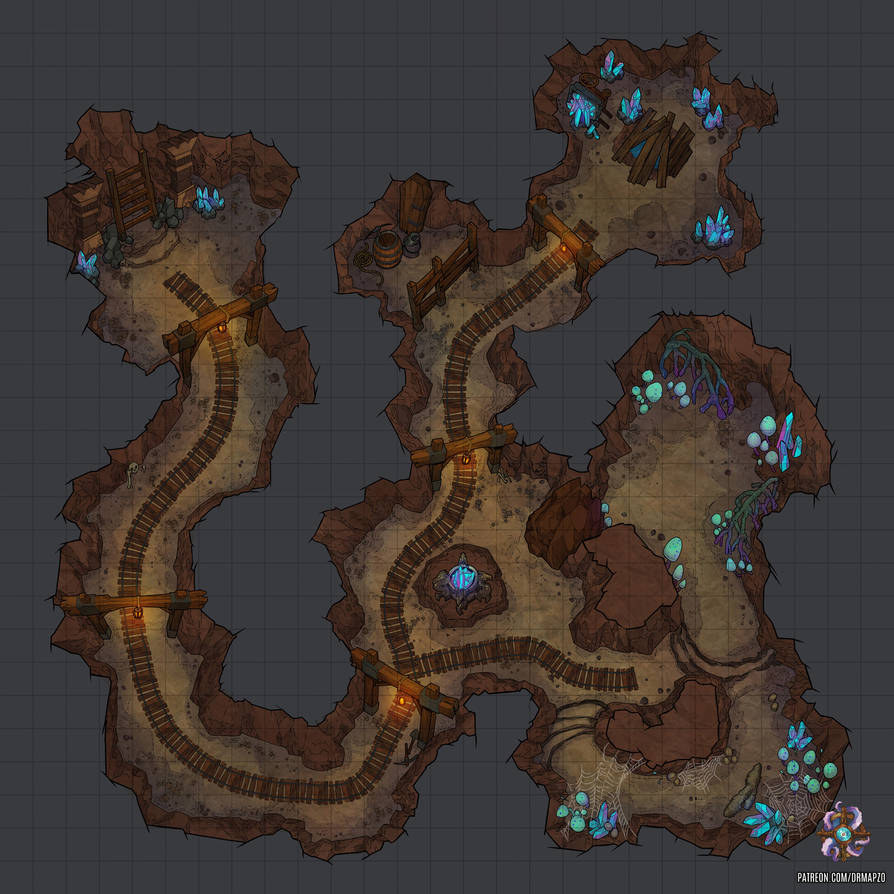 Crystal Mine Battle Map By Hassly On Deviantart