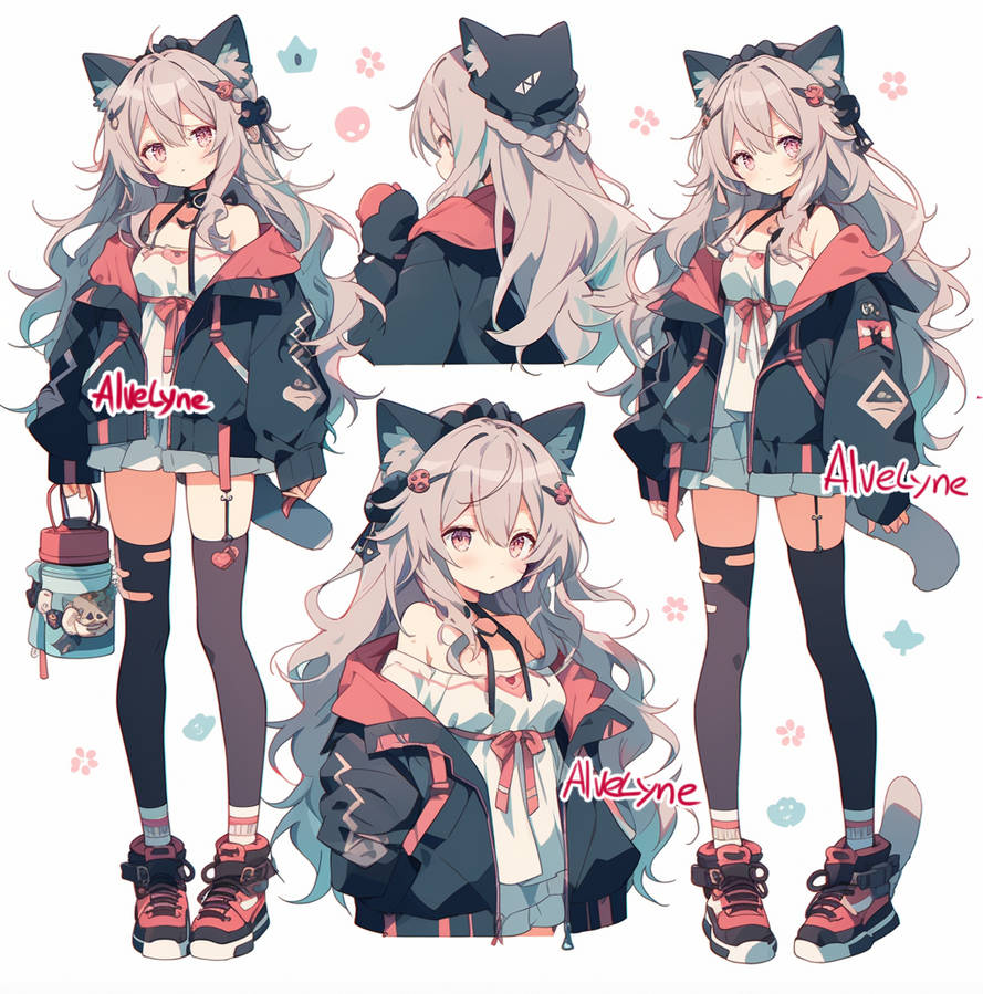 Cute Neko Girl Adoptableopen By Aivelyne On Deviantart