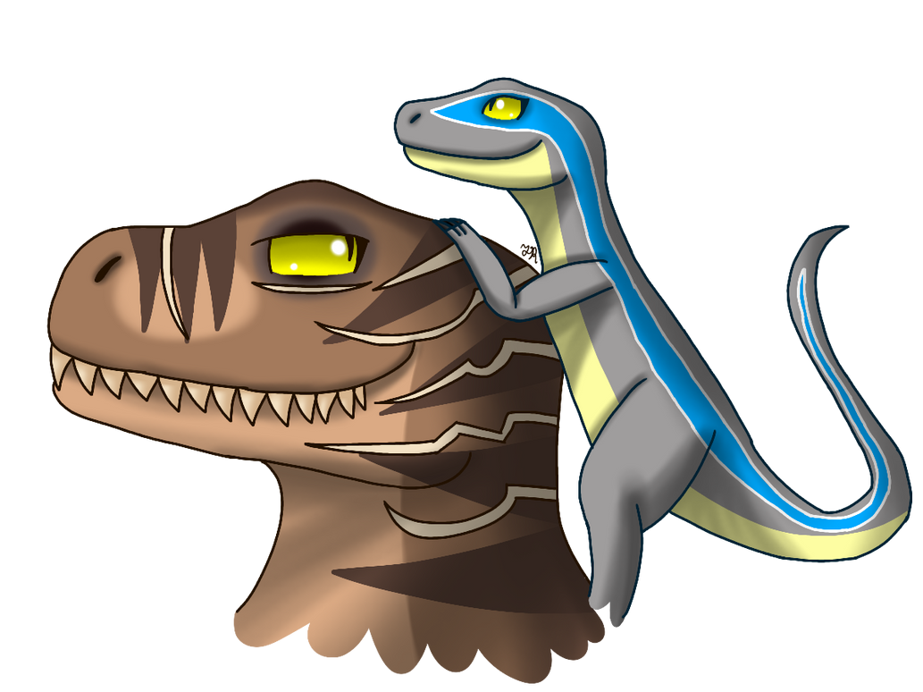 Jurassic World Rexy And Blue By Ireneroxanne666 On Deviantart