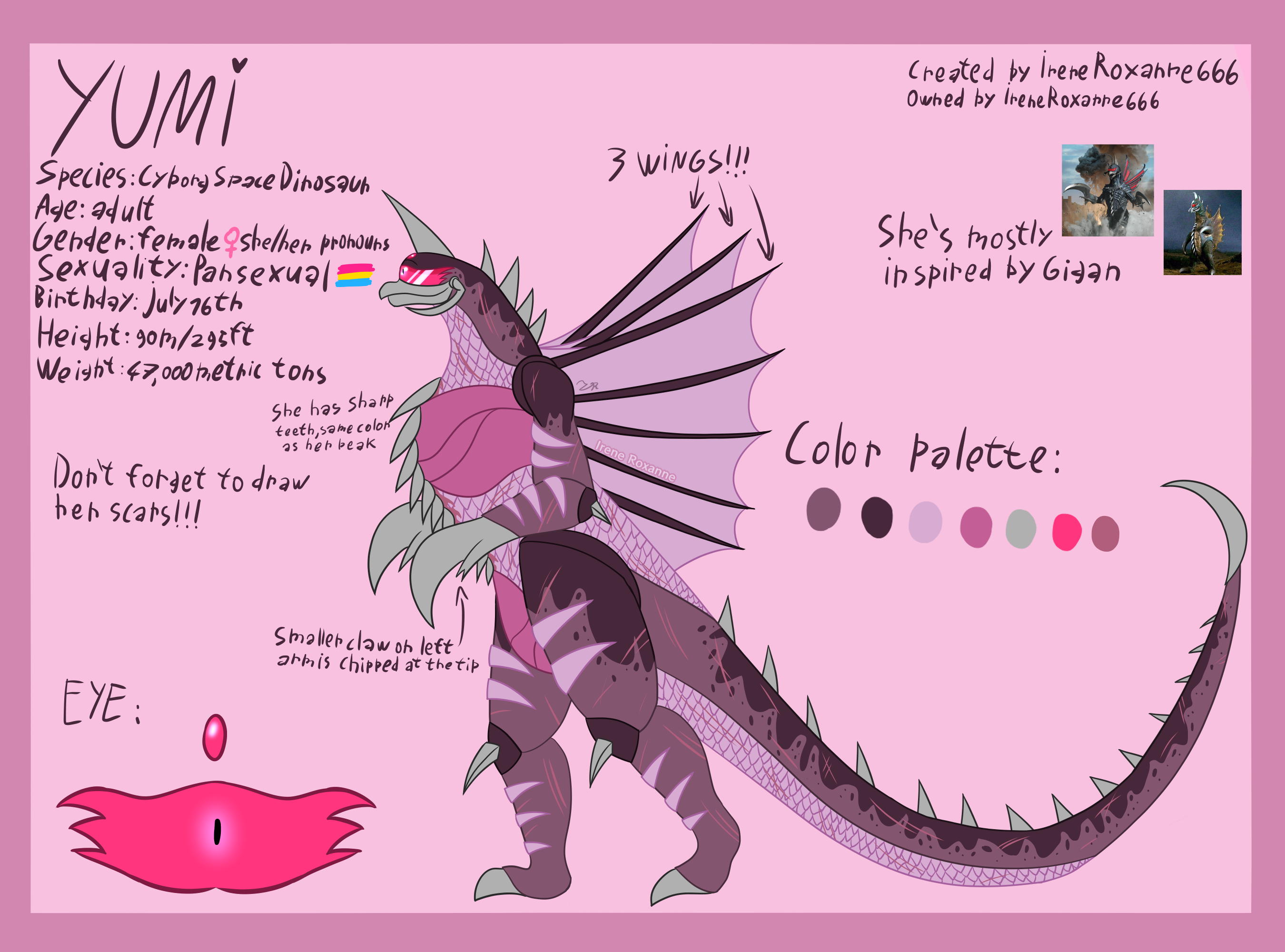 Yumi Reference Sheet By Ireneroxanne666 On Deviantart