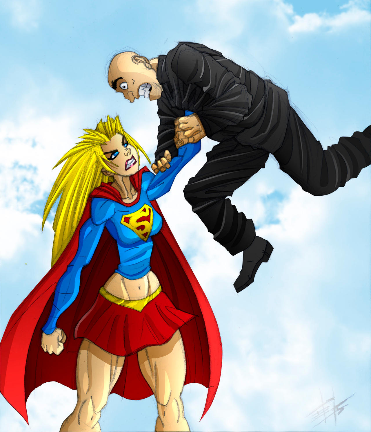 Supergirl Vs Lex Luthor By Felipe Rodrigues On Deviantart