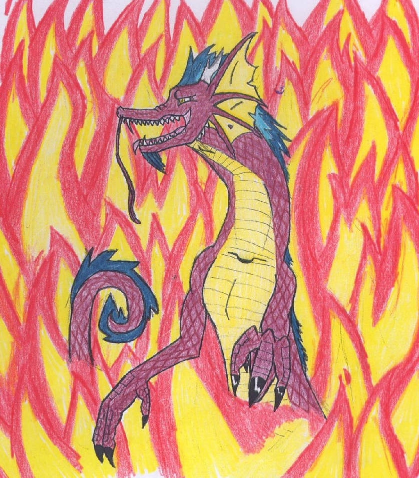 Fire Eastern Dragon by DarkSideoftheSun13 on DeviantArt