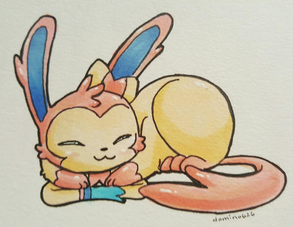 Pkm Sylveon Sleeping By Domino626 On Deviantart