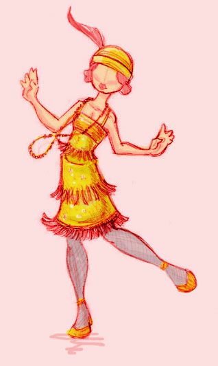 Flapper Girl Coloured by bad-katya on DeviantArt