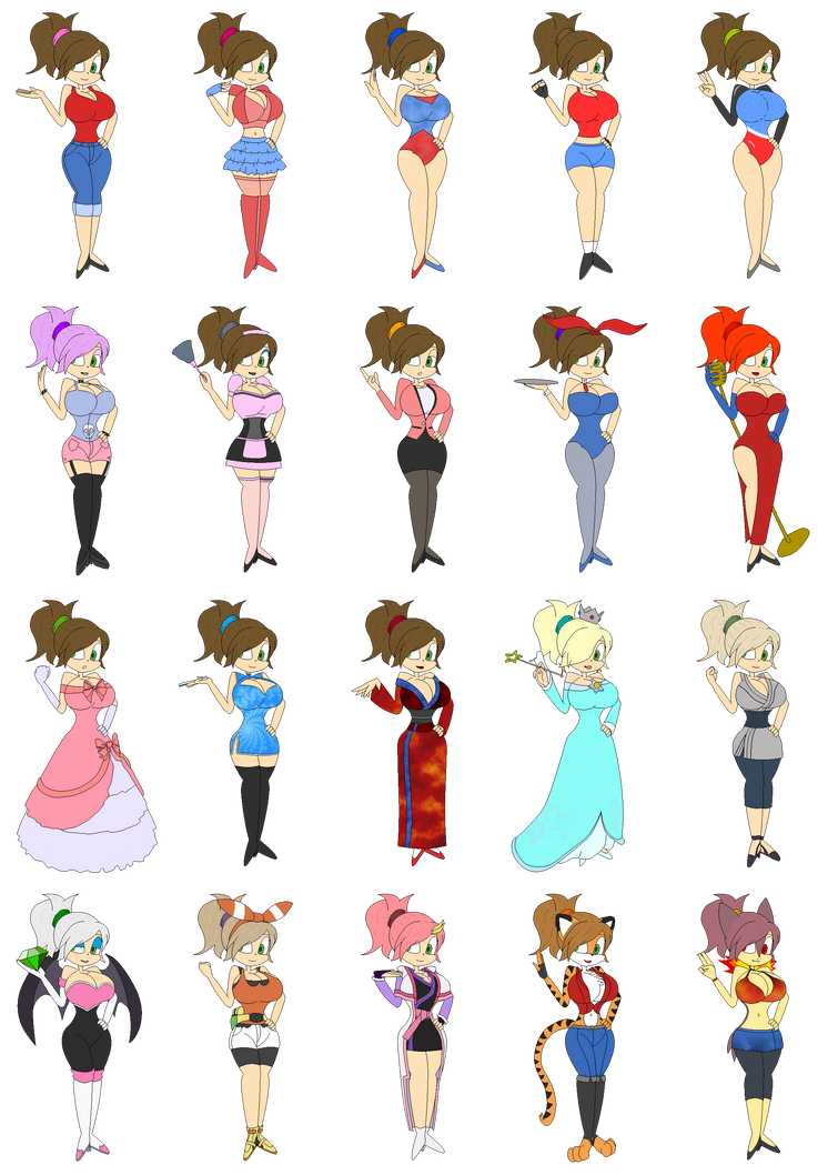 Redraina All Outfits By Redryan2009 On Deviantart